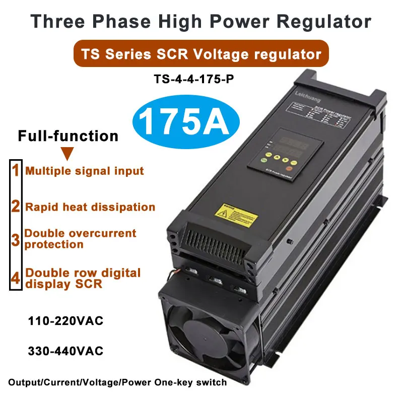 175A 3 phase 110-440VAC SCR power controller voltage regulator with RS ...