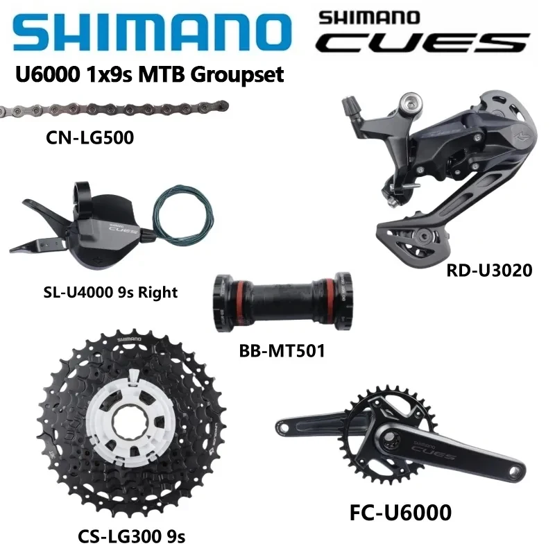 Комплект Shimano CUES U6000 для MTB велосипеда | AliExpress