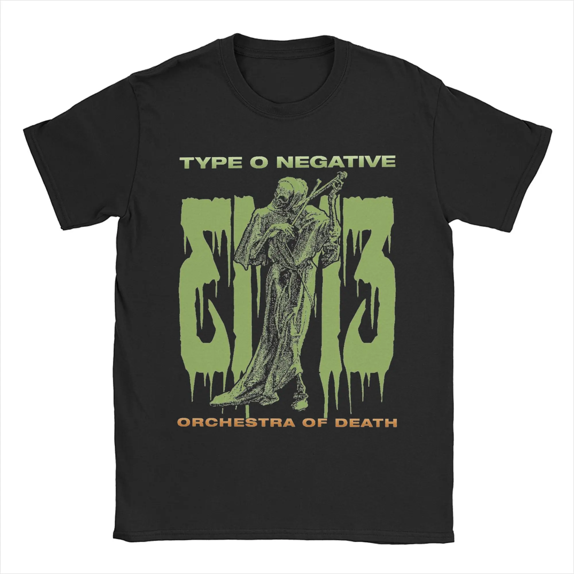 Vintage Type O Negative Orchestra of Death T-Shirt for Men Round Collar ...