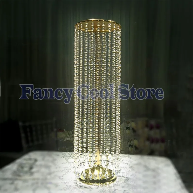 70cm Tall Gold Table Centerpiece Wedding Chandelier Event Decoration ...