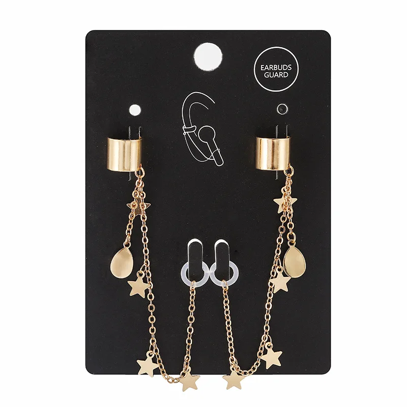 Серьги-держатели для Airpods TOKOHANSUN, золото/серебро | AliExpress