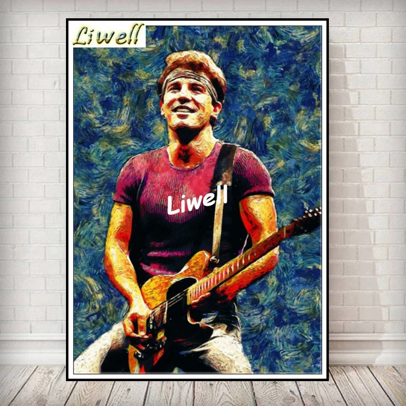 Heavy Metal Rock Guitarist Bruce Springsteen Diamond Painting Heartland ...