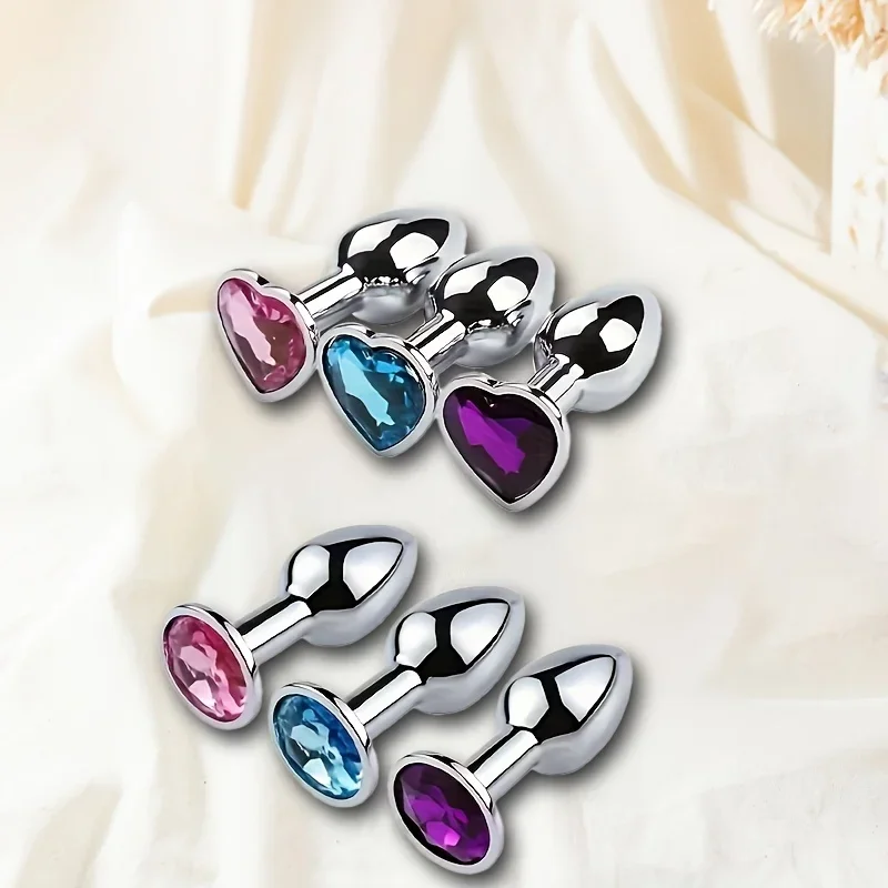 Металлическая анальная пробка в форме сердца | AliExpress