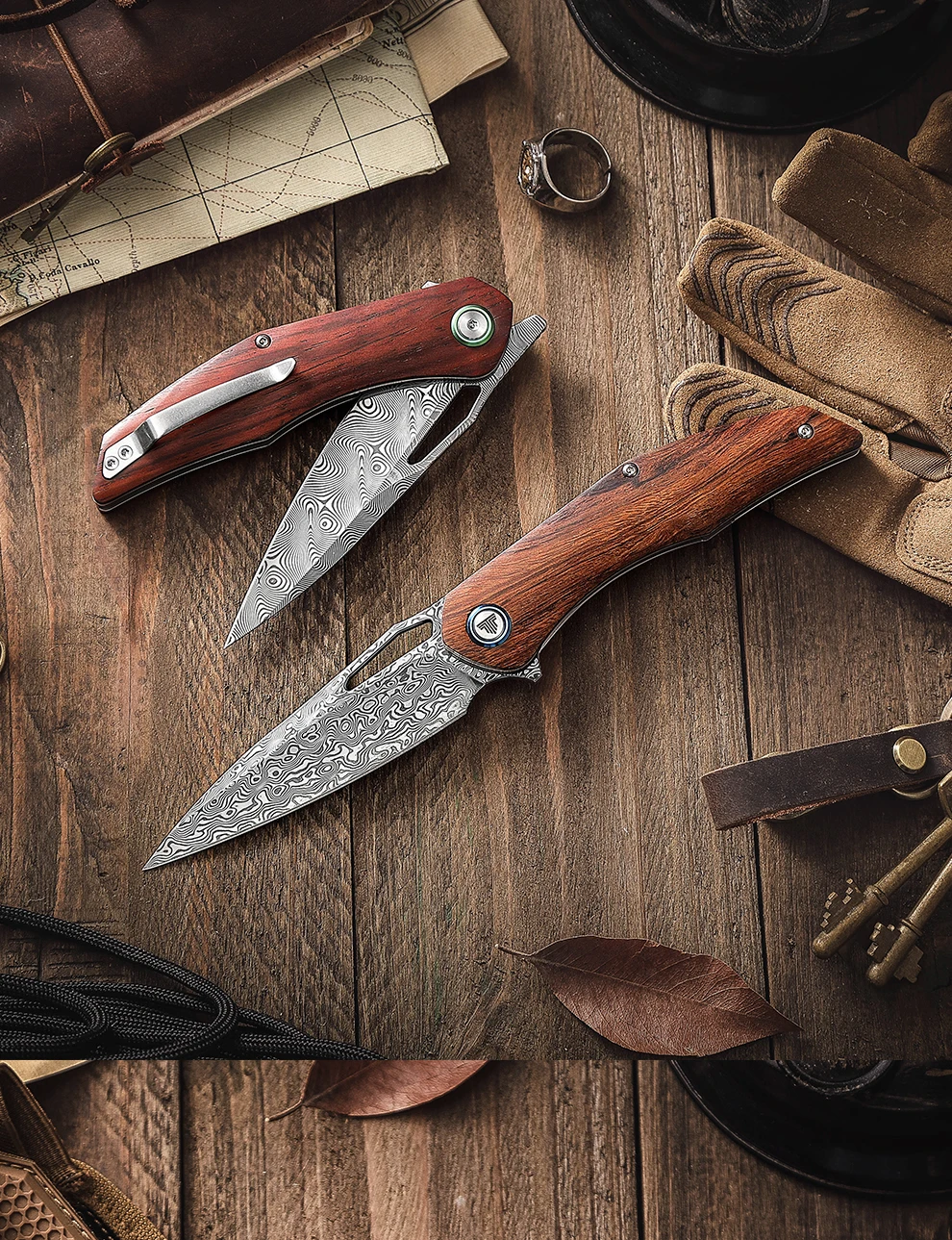 TRIVISA EDC карманный нож, дамасское лезвие | AliExpress