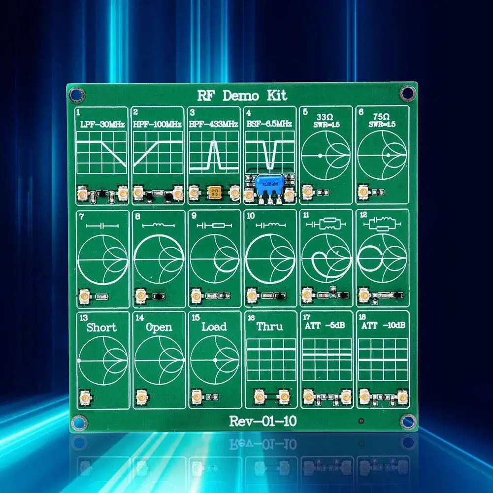 Плата тестирования частоты RF Dememo Kit Nano VNA RF Test Board ...