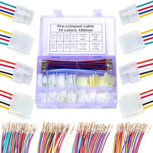 Mini-Fit Jr 4,2 мм Коннектор с кабелями 20AWG, Molex Mini-Fit Jr ...