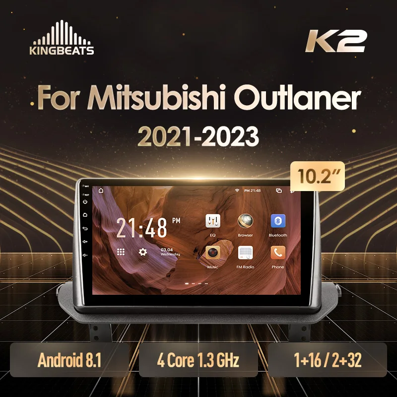 KingBeats штатное головное устройство For Mitsubishi Outlander GN0W 2021 - 2023 GPS ...