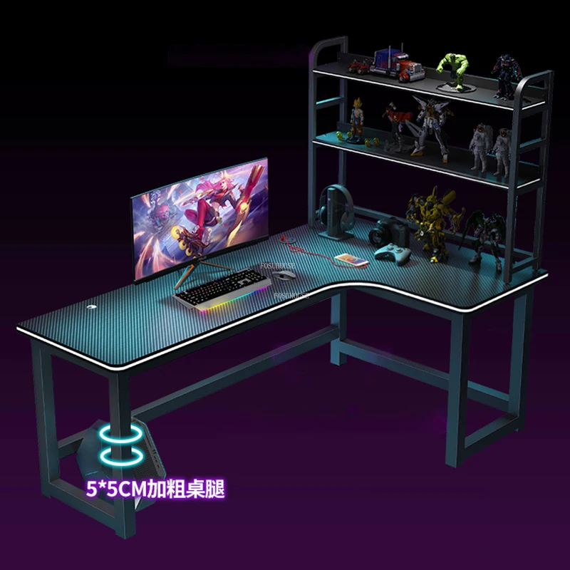 Угловой компьютерный стол с книжной полкой, стол, офисная мебель ...