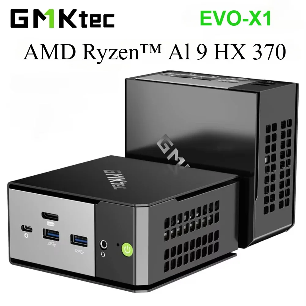 GMKtec EVO-X1 MINI PC Ryzen Al 9 HX 370 MINI PC LPDDR5 32 ГБ 1 ТБ PCIE ...