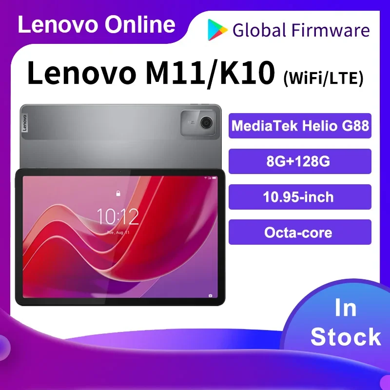 Планшет Lenovo Tab K10, 10.95", 8/128ГБ, Wi-Fi+4G, Wi-Fi+5G, Android | AliExpress