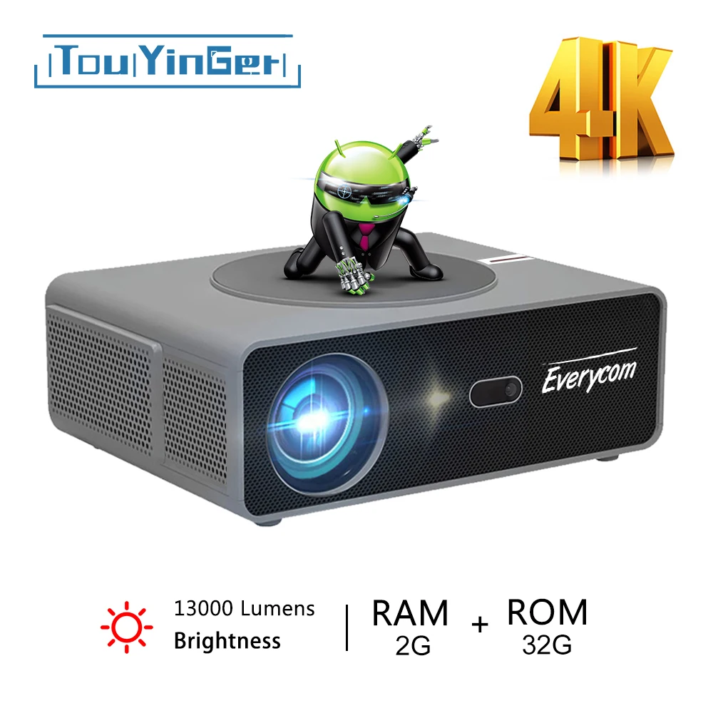Touyinger Q10W pro Android-проектор 4K full HD Cinema Video Projector ...