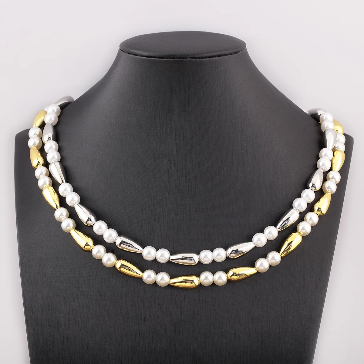 AIBEF медное ожерелье с жемчужной цепочкой | AliExpress