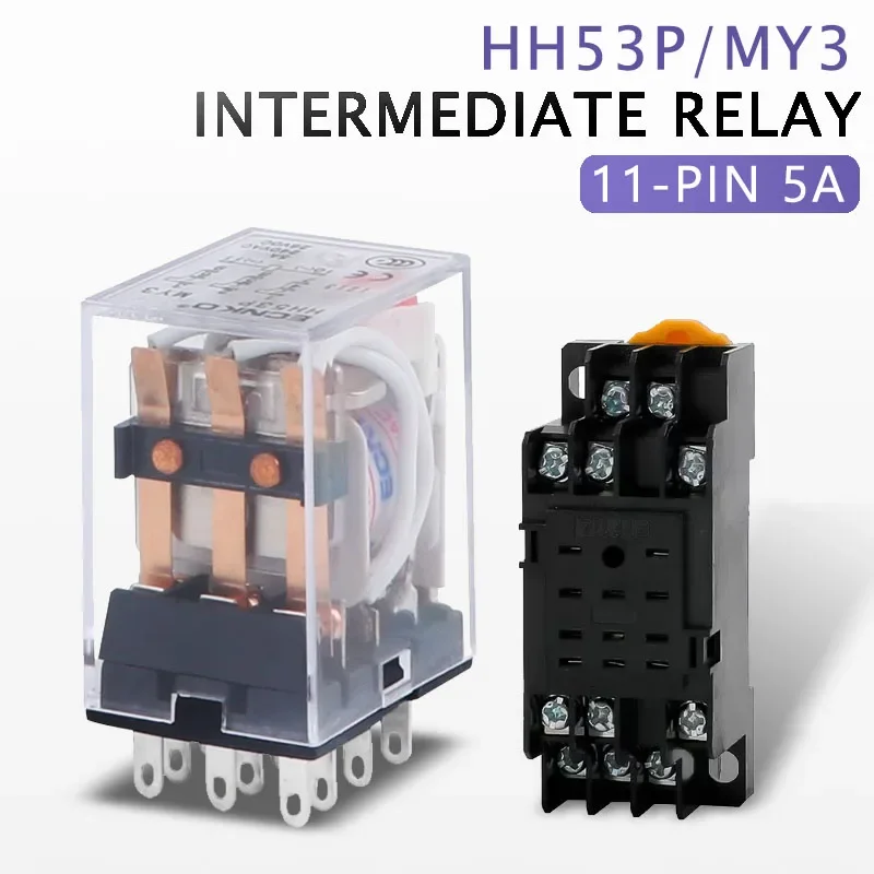 2 шт. электромагнитное реле MY3NJ HH53P DC12V 24V AC 220V | AliExpress