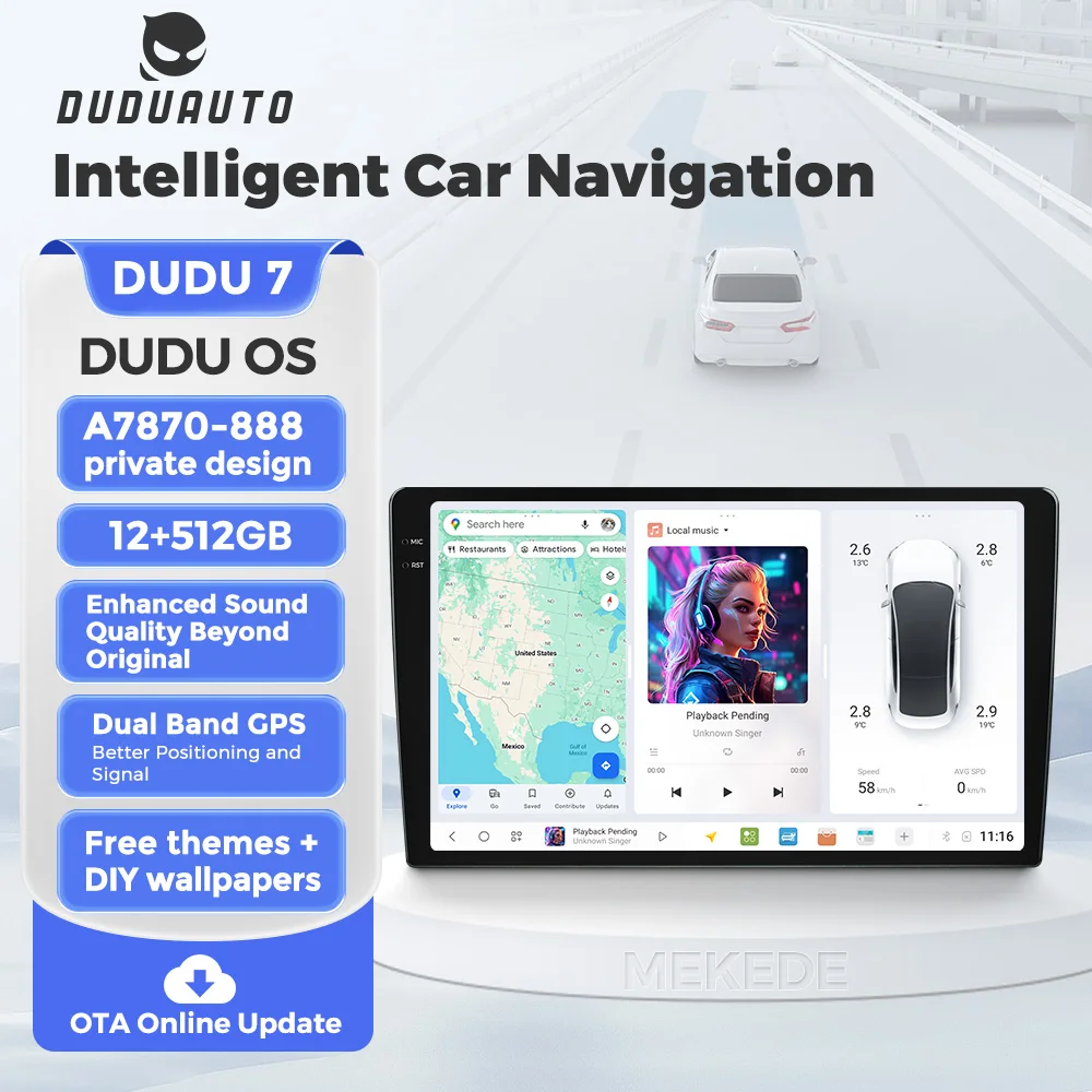 DUDUAUTO DUDU7 9,5/10,36 "Android 13 2K автомобильное радио для Kia BMW Audi Mercedes Benz ...