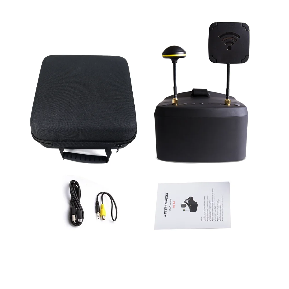 5,8G FPV очки EV800D с DVR 40CH 5 дюймов 800*480 16:9 разнообразие ...