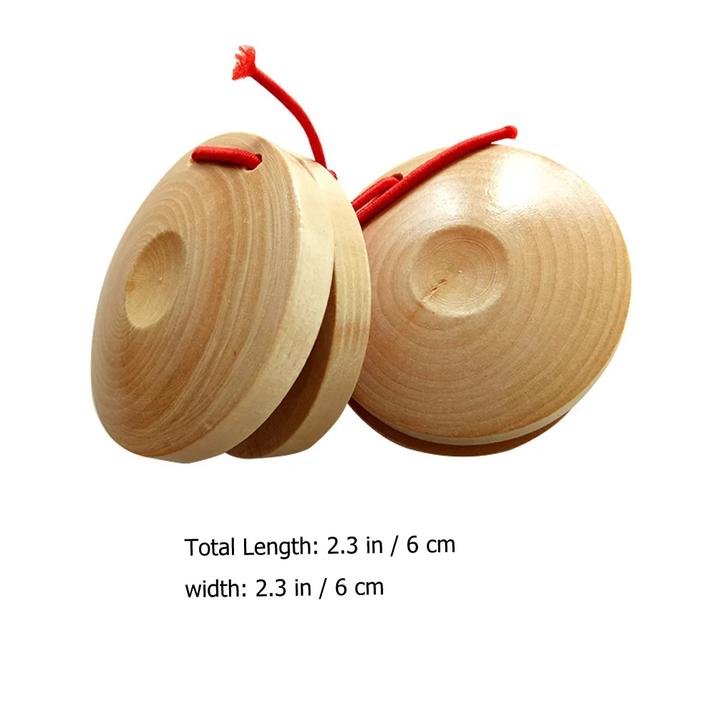 12pcs Percussion Instrument Wooden Spanish Castanet Hand Finger ...