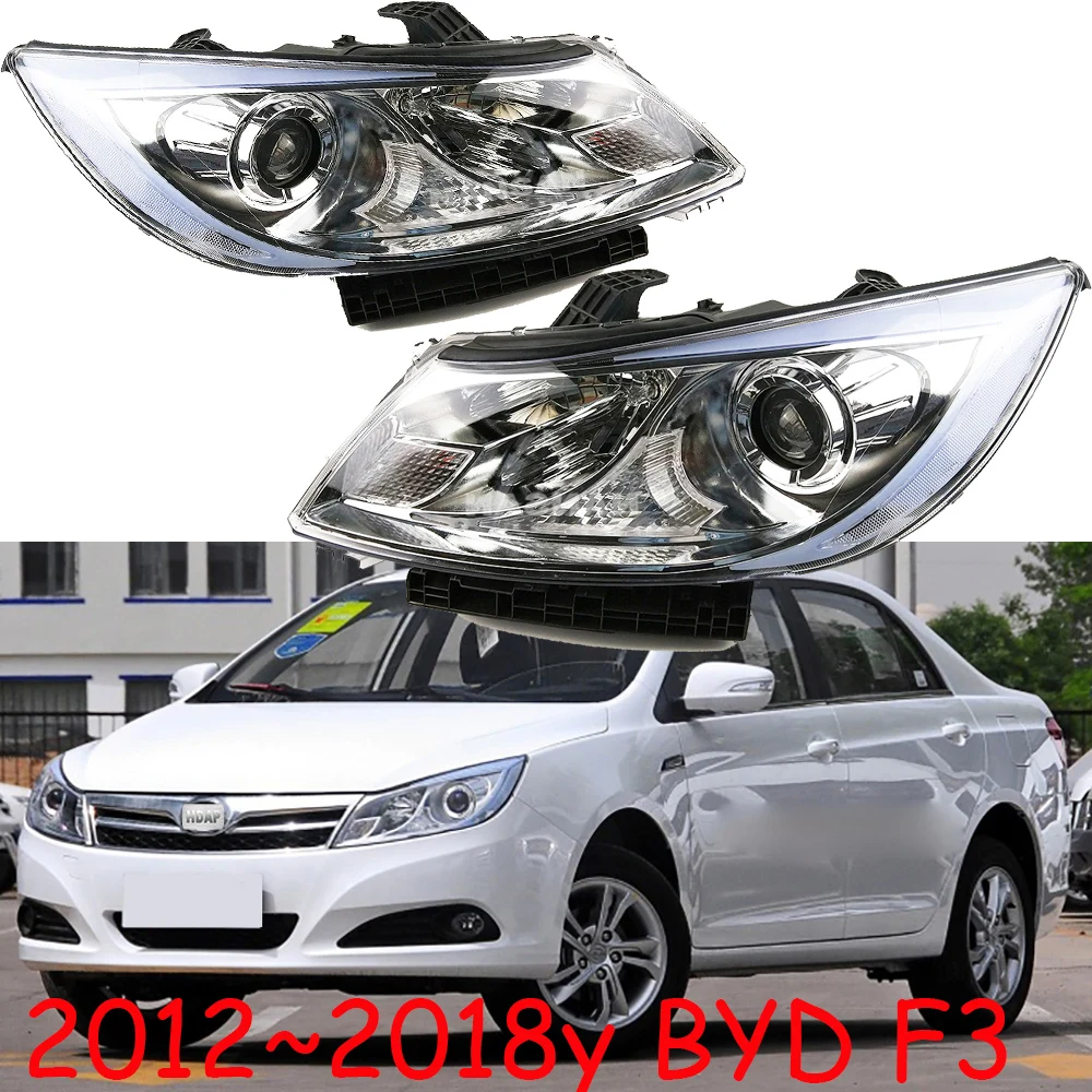 1 шт., автомобильный бампер, фара для BYD F3, 2012 ~ 2018, автомобильные аксессуары, фара для ...