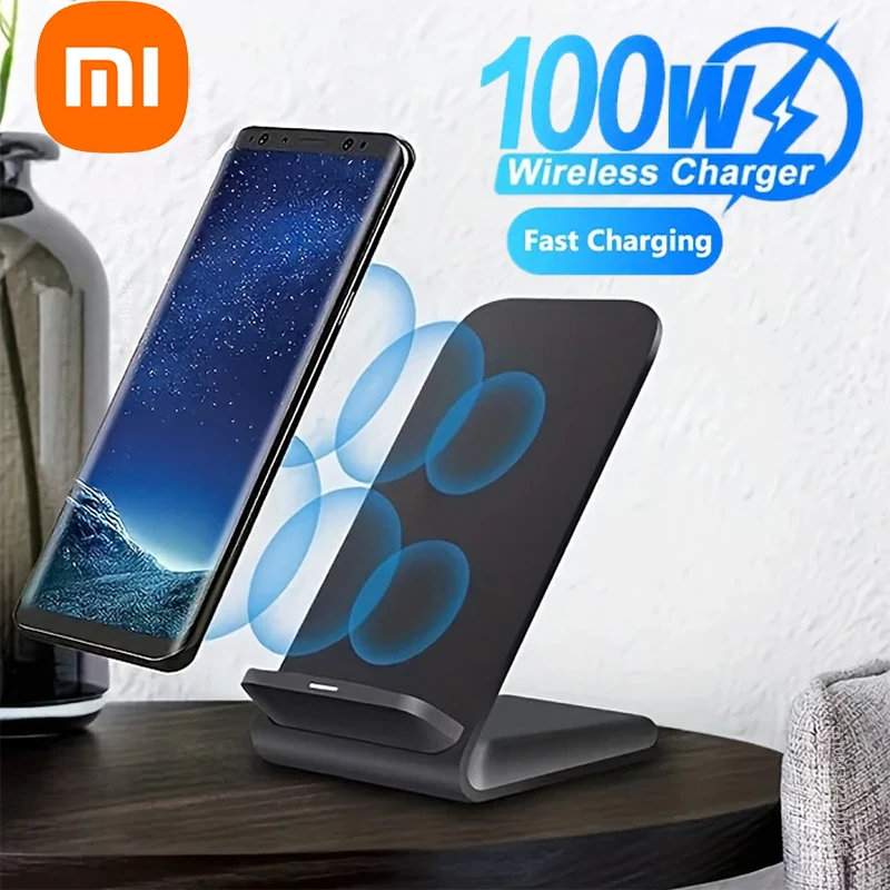 Подставка для беспроводного зарядного устройства Xiaomi 100 Вт для Iphone 15 14 13 16 Pro Max Xr ...