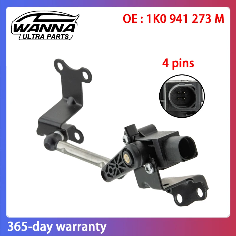 OE 1K0941273M 1T0907503B Датчик уровня фар для VW Golf 6 Passat CC ...