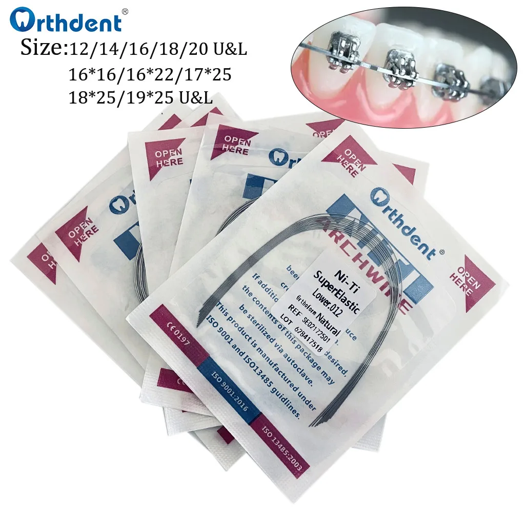 Ортодонтическая проволока для стоматологического нитинола, 10 шт ...