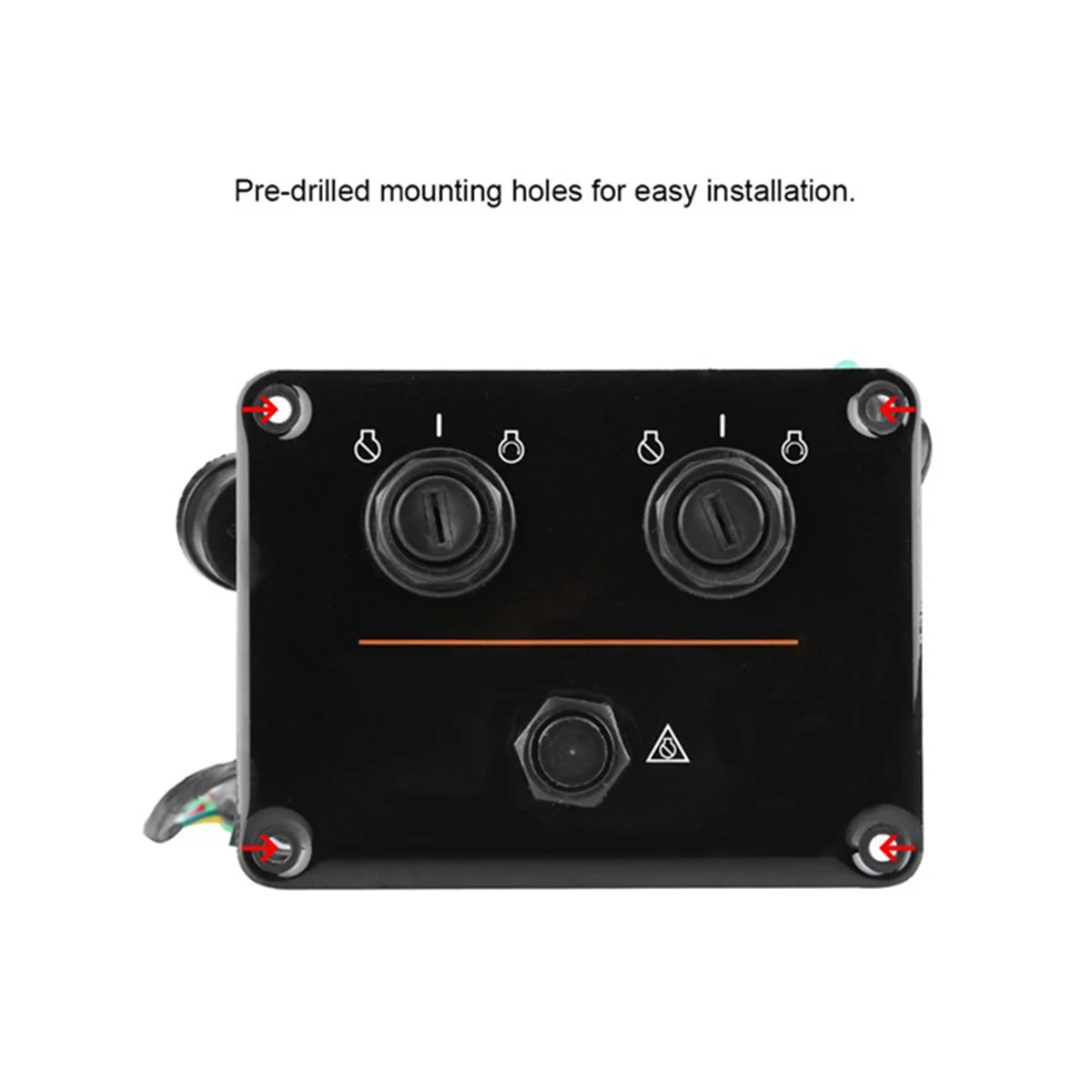 Dual Engine Key Switch Panel, 12V Dual Key Switch Panel Assembly for ...