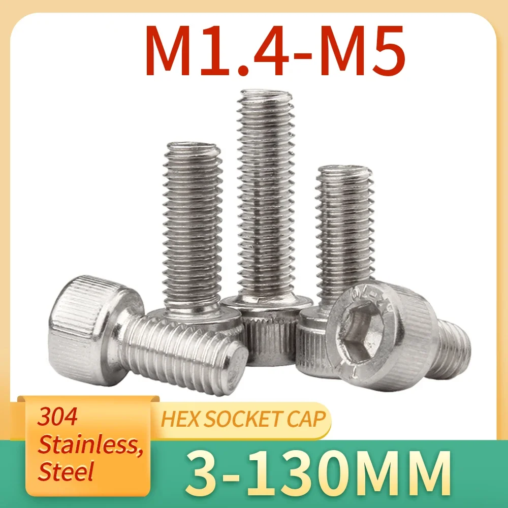 Болты шестигранные с головкой DIN912 из нержавеющей стали 304 | AliExpress