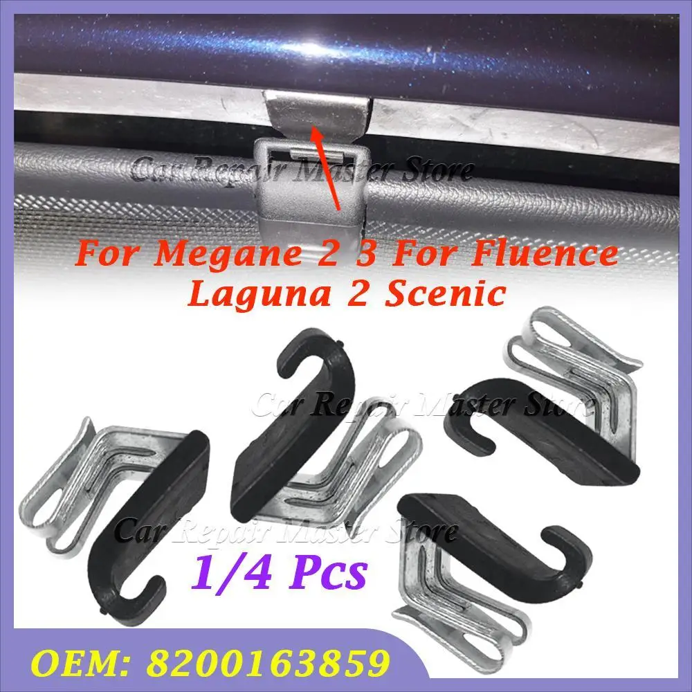 НОВЫЙ 1/2/4 шт. для Megane 2 3 для Fluence Laguna 2, живописный зажим для штор, автомобильный ...