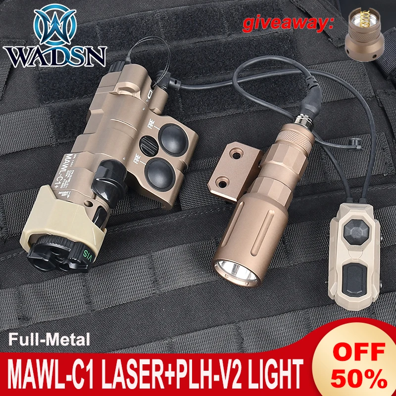 Wadsn MAWL C1 Light 1000 люмен PLHv2 Фонарик UNAXON Двухфункциональный ...