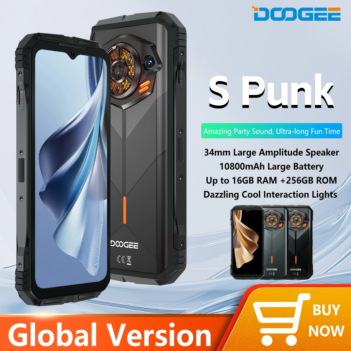 Смартфон Doogee S punk, 6/256ГБ | AliExpress