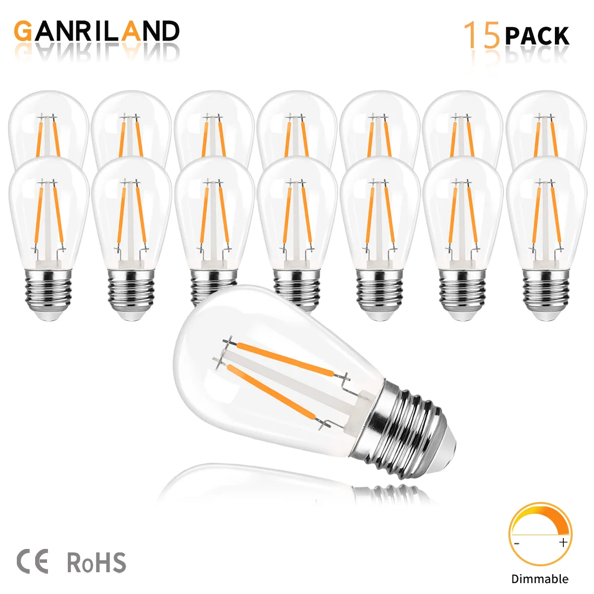 3V LED COB Edison Flexible Filament Warm Diode ChristmasLight Holiday ...