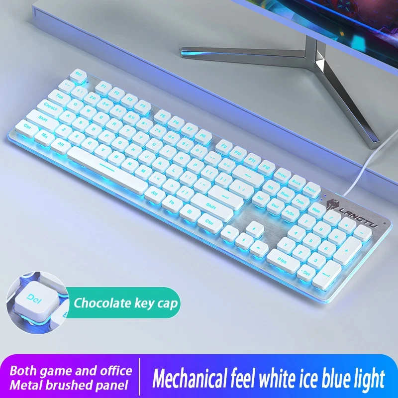 Проводная Бесшумная мембранная клавиатура L1 с подсветкой | AliExpress