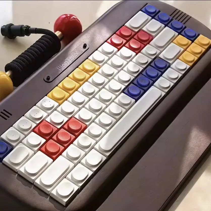 DOYS Toy Keycaps, Transparent Matte PC Keycaps Retro Backlit Dots Ultra ...