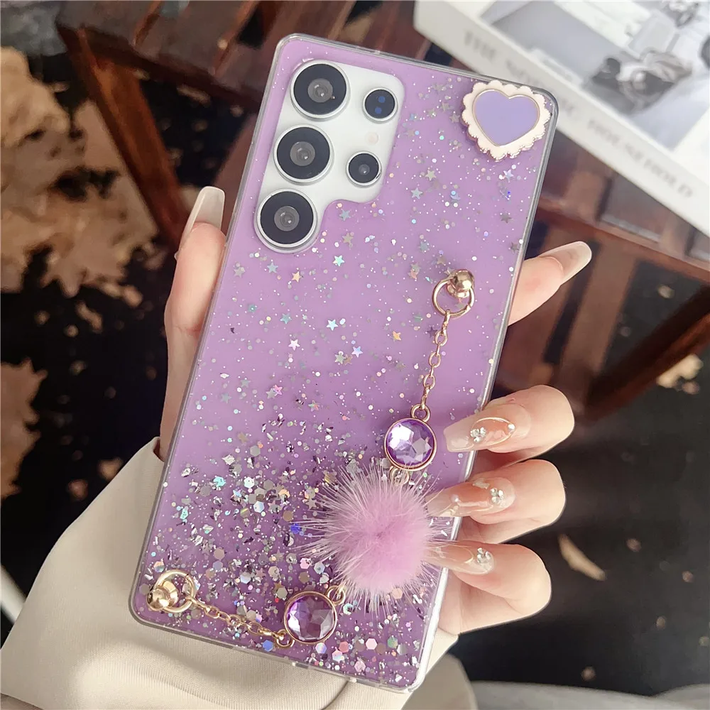 Redmi 14C Case Diamond Plush Bracelet Phone Case For Xiaomi Redmi 14C 13C 12C 10C 9C A3 A2 A1 ...