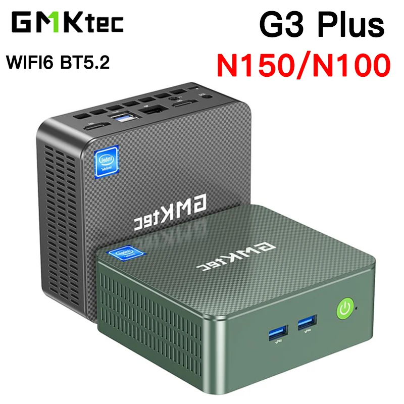 Мини-ПК GMKtec G3 Plus Twin Lake N150 MINI PC G3 N100 Windows 11 Pro DDR4 16 ГБ 512 ГБ NVMe SSD ...