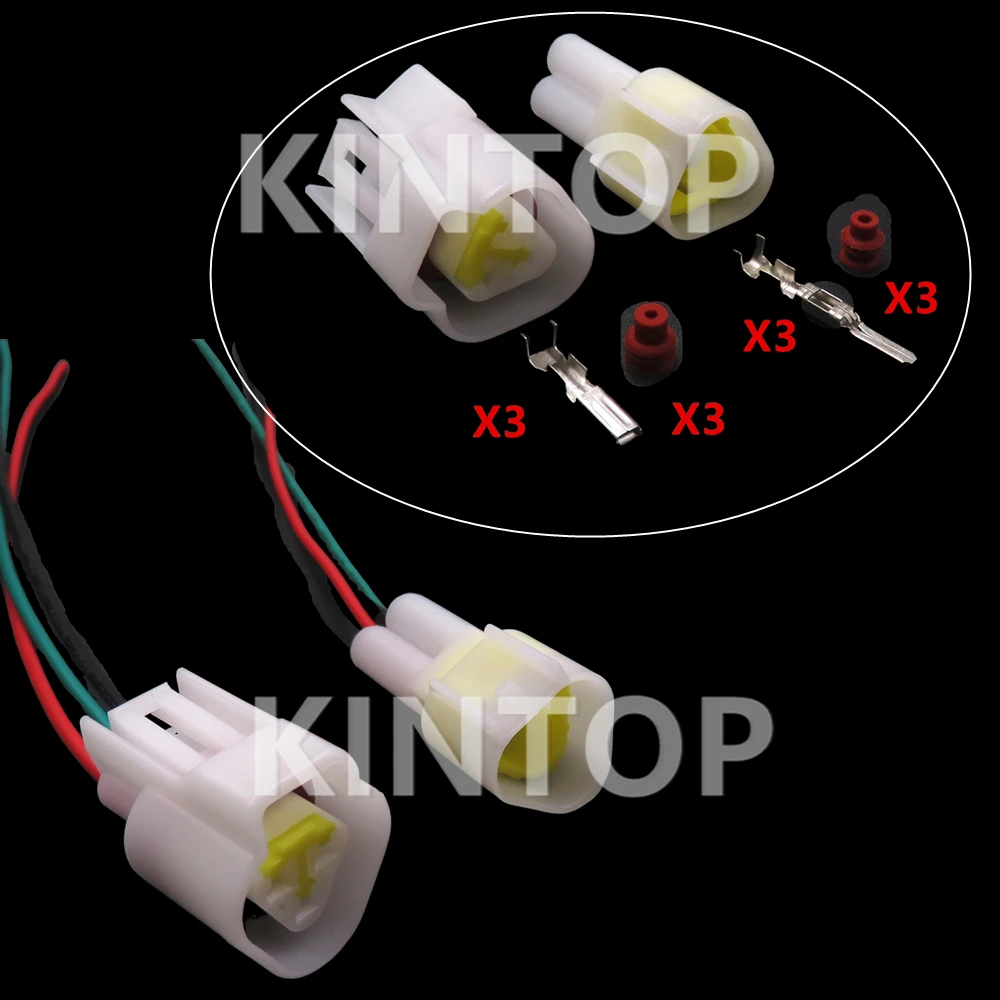 Автоматические разъемы 3 контакта с проводами FW-C-3M-B FW-C-3F-B ...