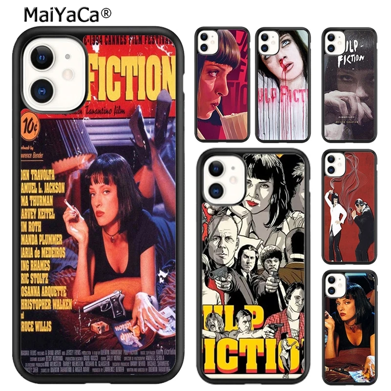 MaiYaCa Vintage Movie Film Pulp Fiction Phone Case For iPhone 16 15 14 ...
