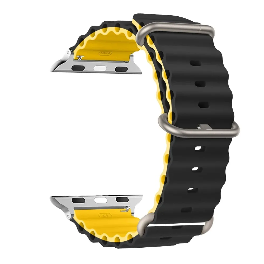 Силиконовый ремешок I LOVE LUO для Apple Watch Unisex Ocean Loop Band ...