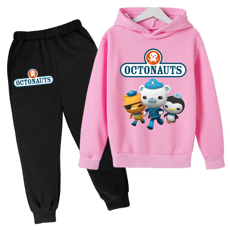 The Octonauts Cartoon Print Tracksuits Boys Girls Cute Casual 2pcs ...