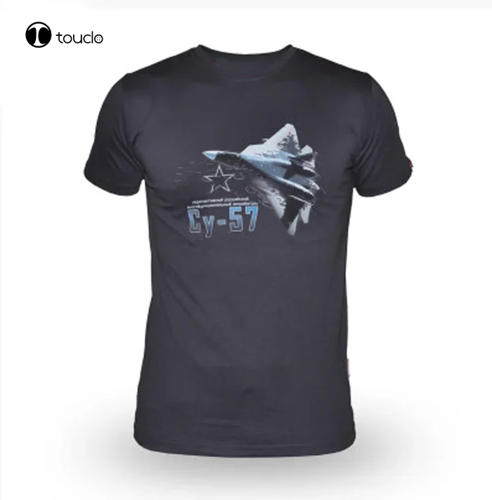 Russian Air Force Sukhoi Su-57 Felon Stealth Jet Fighter T-Shirt ...