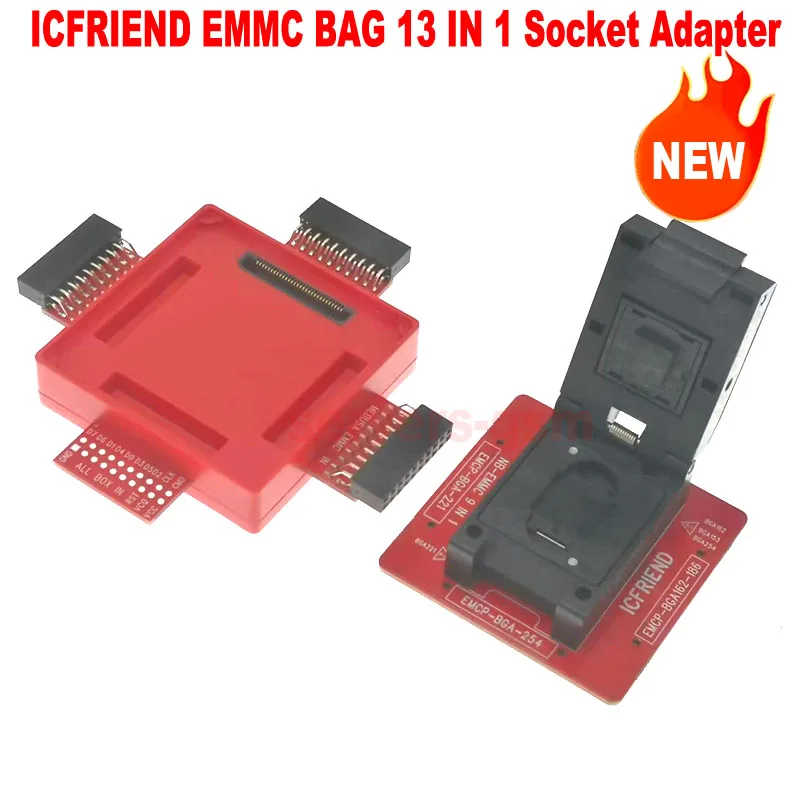 2025 НОВЫЙ MOORC ICFRIEND NB E-MATE EMMC BGA Разъем 13 в 1, поддержка ...