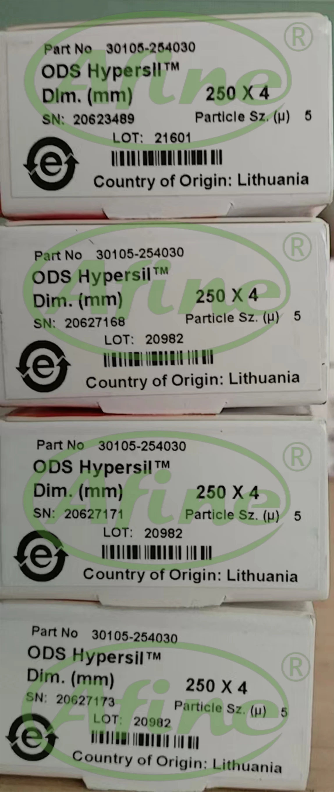 AFINE Thermo Scientific 30105- 254030 Хроматографические колонны HYPERSIL ODS, C18, 5UM, 250MM Д ...