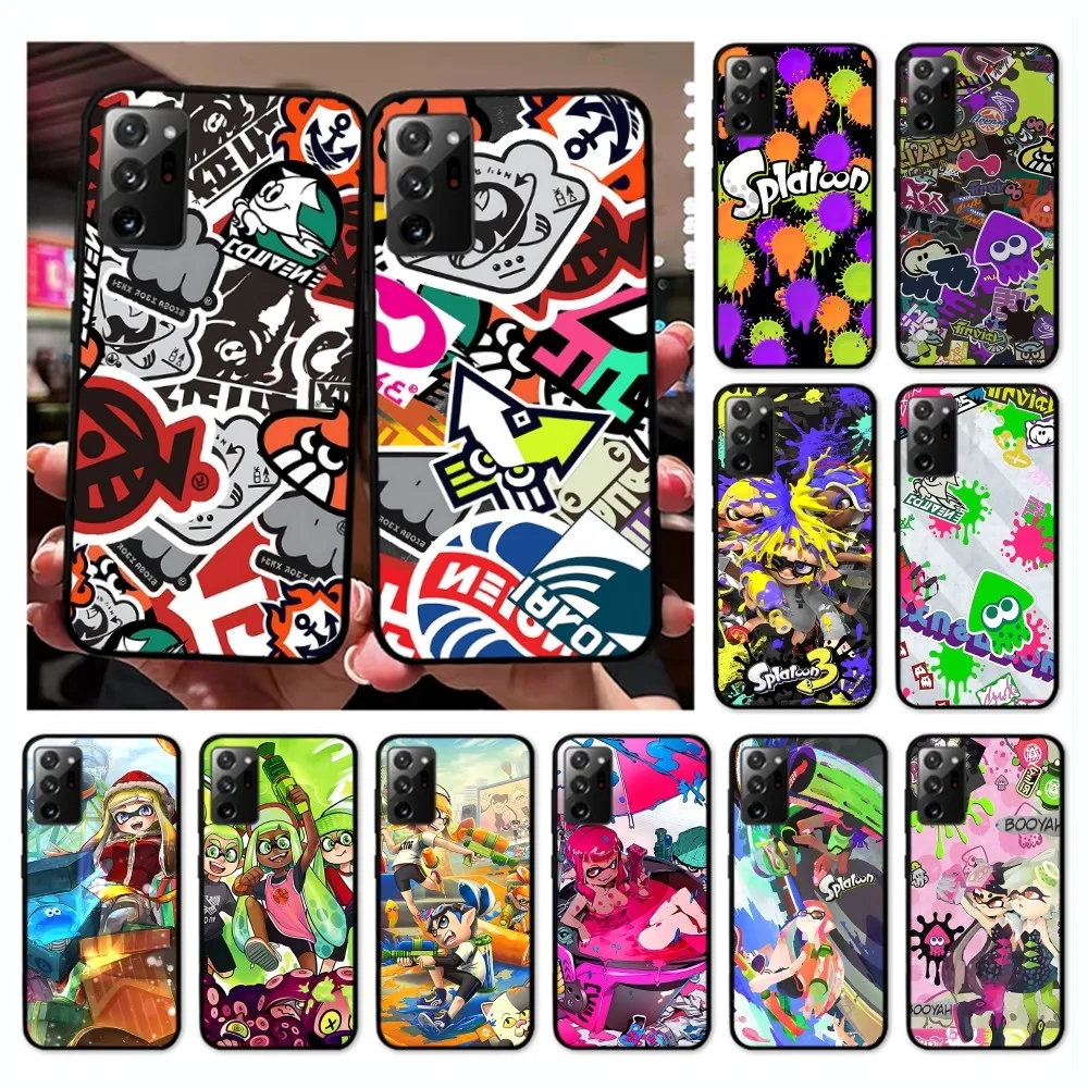 Splatoon Phone Case For Samsung Note 8 9 10 20 Pro Plus Lite M 10 11 20 ...