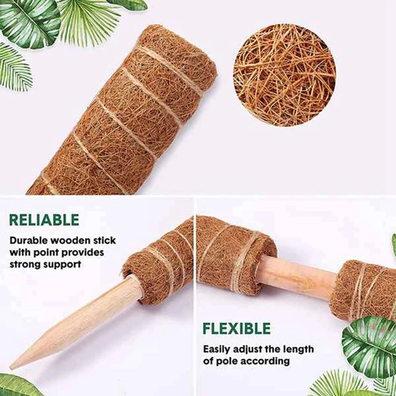Moss Poles For Climbing Plants,Garden Tools,Plant Labels With Moss ...