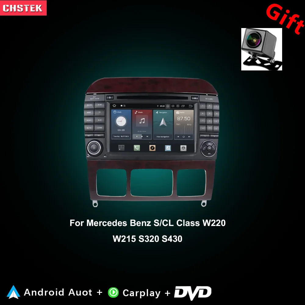 Автомобильный радиоприемник CHSTEK DVD Carplay для Mercedes Benz S/CL ...