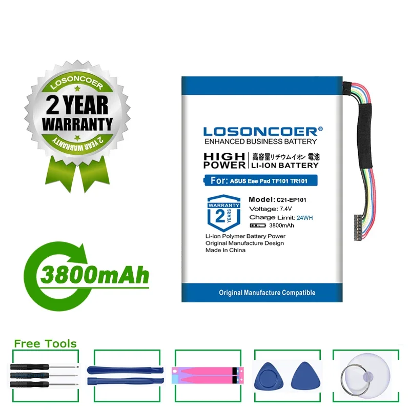 Аккумулятор 3800 мАч C21-EP101 для ASUS Eee Pad TF101 TR101 TF101-B1 ...