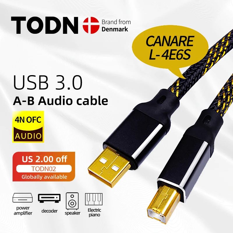 USB-кабель DAC A-B Alpha OCC Digital AB Audio A to B High endType A to ...