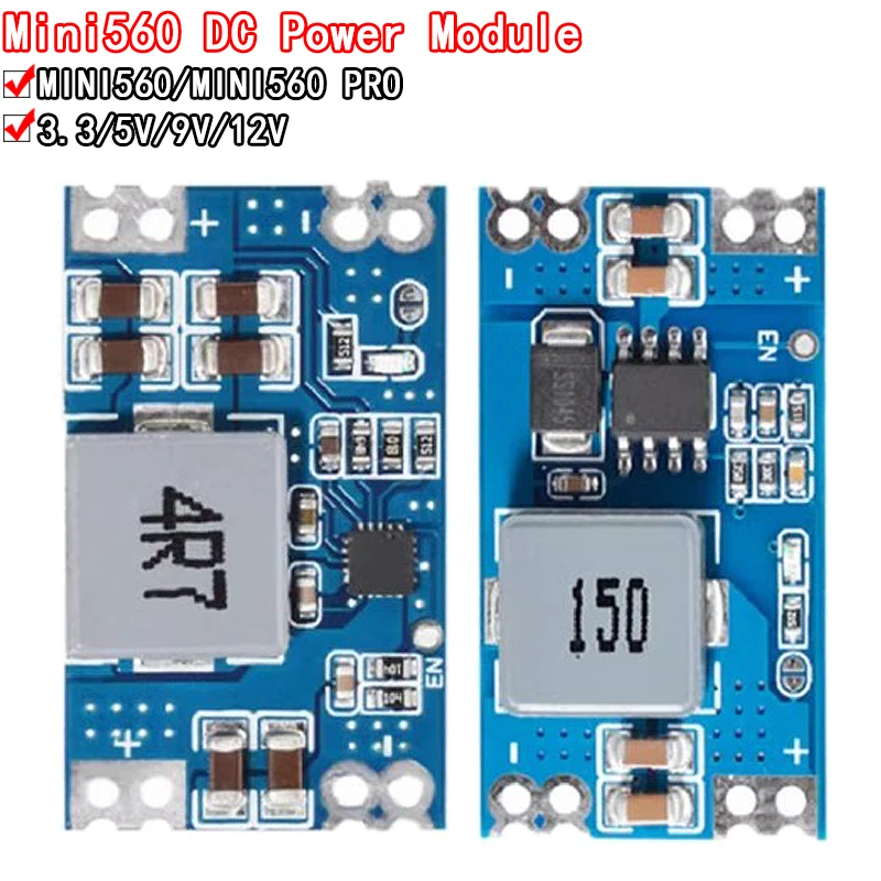 Mini560 5A Высокоэффективный выход 3,3 В 5 В 9 В 12 В Понижающий ...