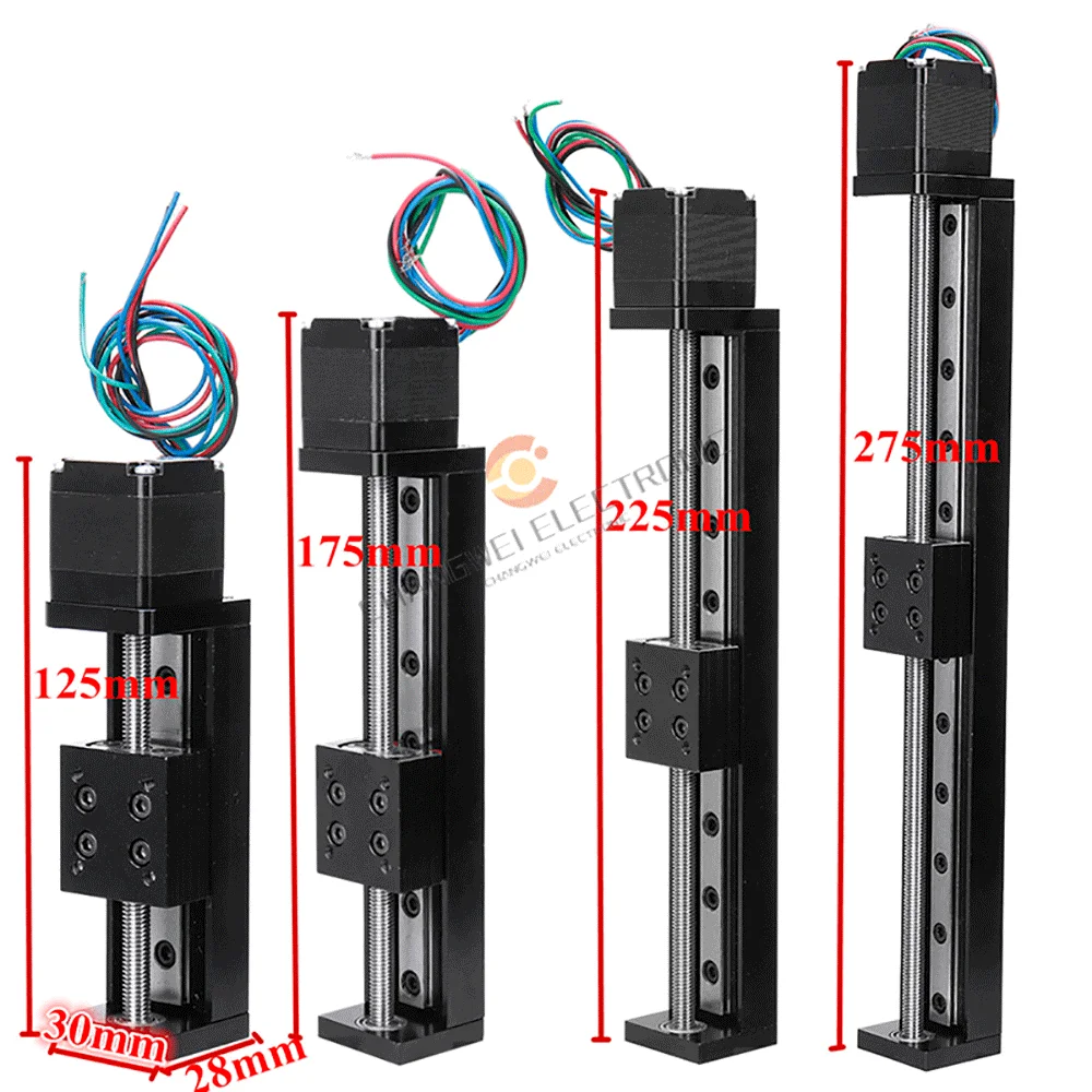 3D Printer Linear Rail Guide T-type Mini Stepper Motor Linear Actuator ...