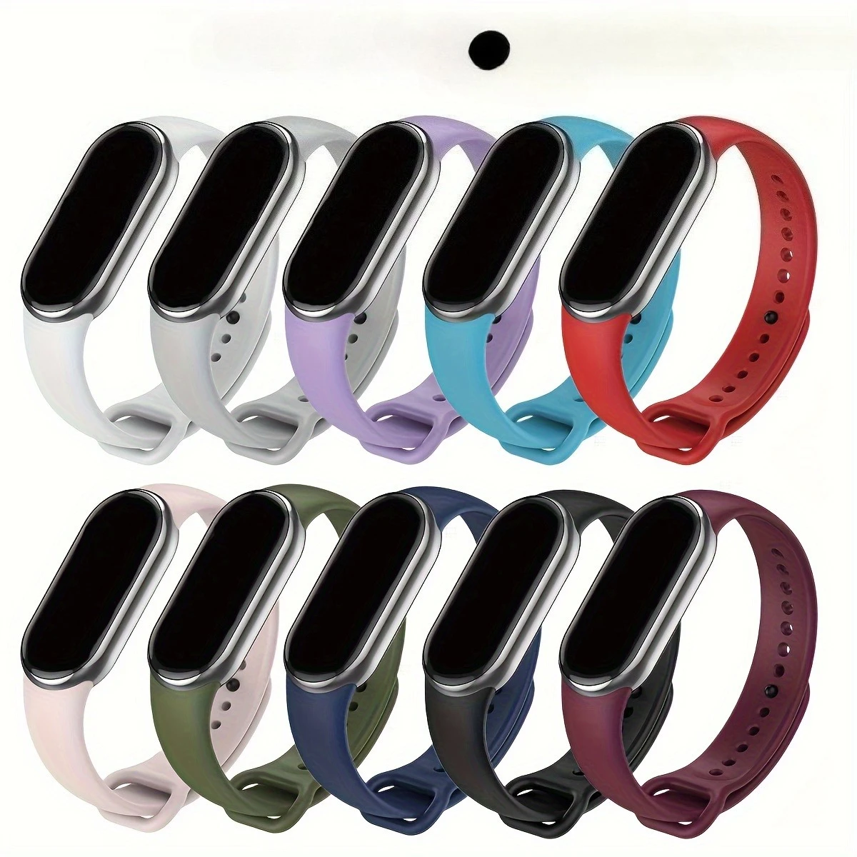 Силиконовый ремешок для Xiaomi Mi Band 10/8/9 | AliExpress