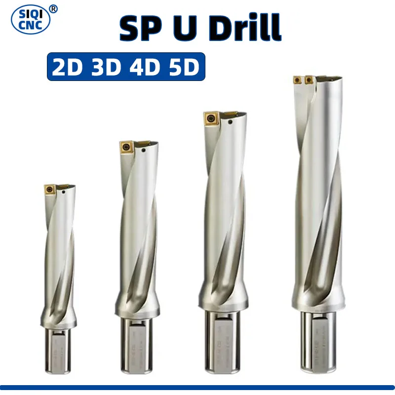 SIQI WC SP Series U Drill C20 C25 C32 2D 3D 4D 5D Сверла по металлу SPMG Quick Insert Drill ...